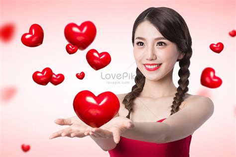 발렌타인데이 사랑 배경 사진 및 창의적인 일러스트 무료 다운로드 Lovepik