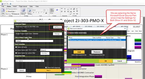 creating a new project view via pull operation onepager express for