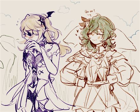 Fischl And Collei Genshin Impact Drawn By Hayleyjones Danbooru