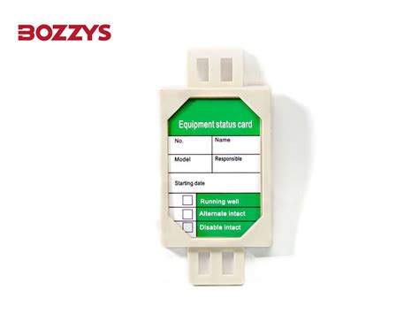 Small Multifunctional Scaffolding Tag Bozzys Wenzhou Boshi Safety Products Co Ltd