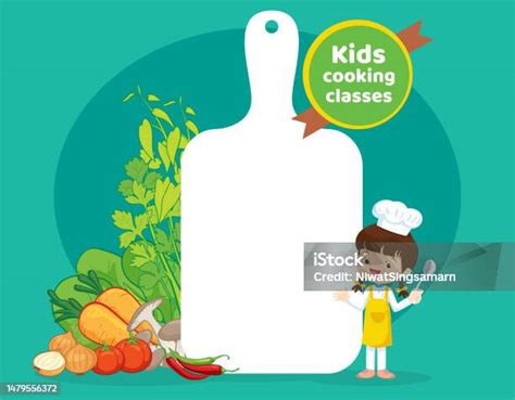 요리사 어린이 요리 클래스 디자인 서식 파일입니다 귀여운 작은 요리사 요리 식사 메뉴 아이에 대한 스톡 벡터 아트 및 기타 이미지 아이 요리 교실 가리기 Istock