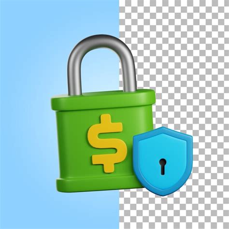 Premium Psd 3d Rendering Of Padlock Safety