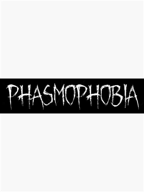 Phasmophobia Logo Poster For Sale By Gnm Merch Redbubble