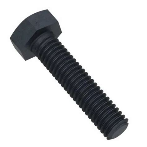 Size 3 Inch Length Hexagonal Full Thread Black Hex Head Bolt At Rs