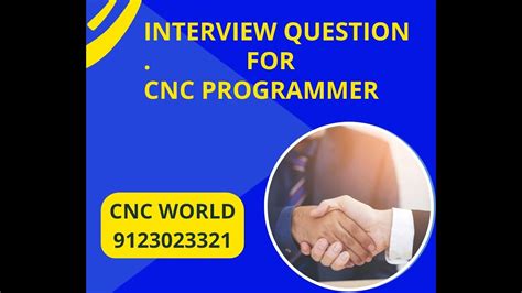 Interview Question For Cnc Programmer Youtube
