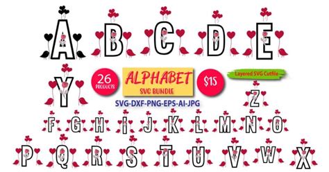 Alphabet Svg Design A B C D E F Gh I J K L M N O P Q R S T U V W X Y