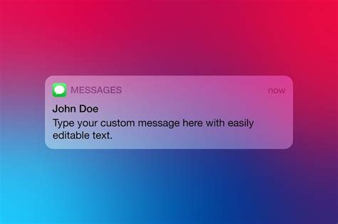 Imessage Notification Vector Mockup An Iphone Mockup By Pixelmind