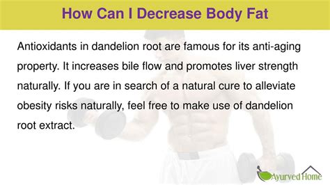 Ppt How Can I Decrease Body Fat Without Exercise Powerpoint