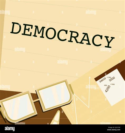 Inspiration Showing Sign Democracy Concept Meaning Freedom Of The