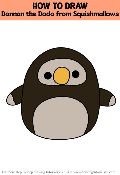 How To Draw Donnan The Dodo From Squishmallows Squishmallows Step By