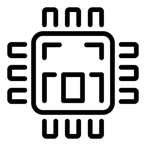 Processor Overview Icon Outline Vector Data Result Vector Art At Vecteezy