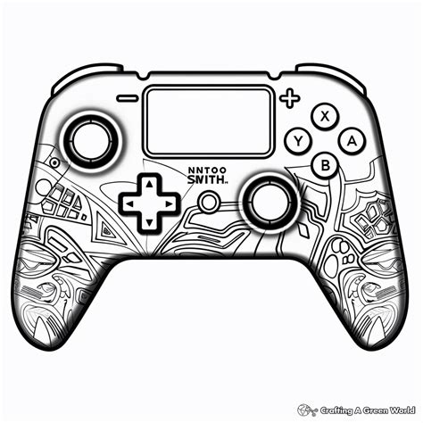 Video Game Controller Coloring Pages Free And Printable