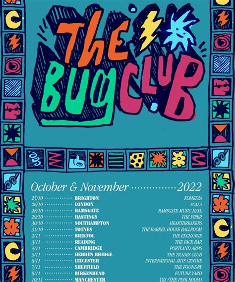 the bug club uk tour 2022 30 october 2022 heartbreakers event gig details and tickets