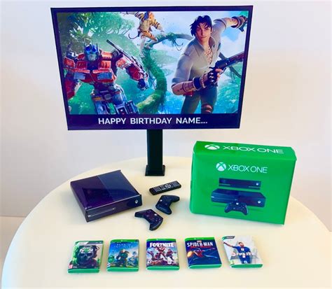 Cod Cake Topper Series S Bundle Custom Message And Image On The Tv