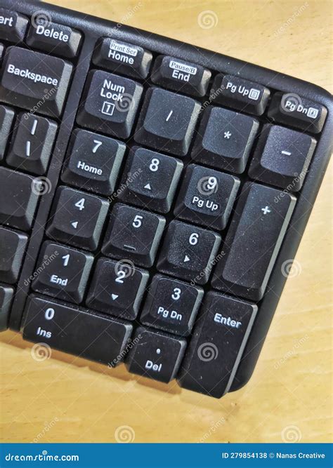 Keyboard Keys With Numbers 1 2 3 4 5 6 7 8 9 0 Black On Light Brown
