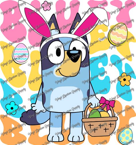 Easter Bunny Bluey Vinyl Creation Supply