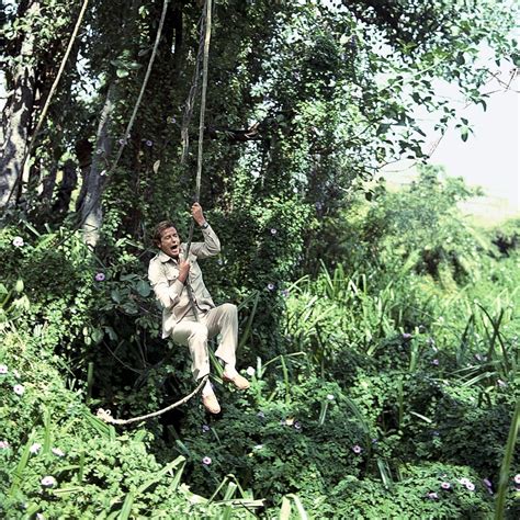 Fun In The Jungle Behind The Scenes With Roger Moore And Maud Adams