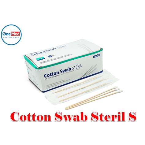 Jual Cotton Swab Steril Kapas Lidi Steril Swab Applicator Harga 1 Box