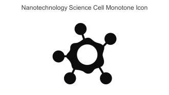 Nanotechnology Science Cell Monotone Icon In Powerpoint Pptx Png And Editable Eps Format PPT