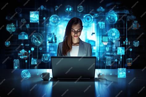 Premium Photo Safeguarding Business Data Exploring Cyber Security And Data Storage In The