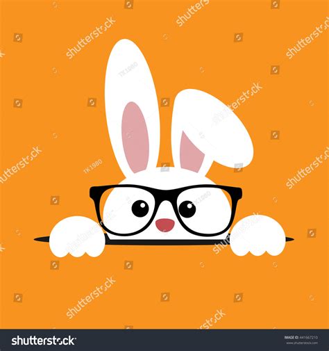 Cute Easter Bunny Stock Vector Royalty Free 441667210