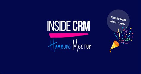 Crm Meetup Hamburg Insider Insights And Networking Event