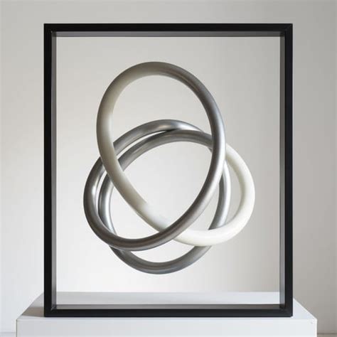 Free Infinite Metallic Loop Image Möbius Sculpture Metallic