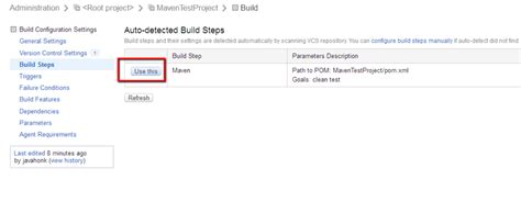 create project teamcity techi works