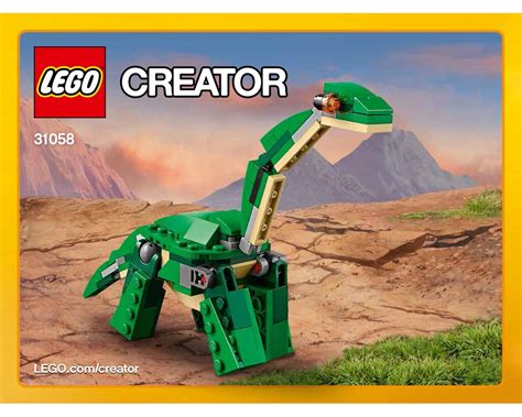 Lego Set 31058 1 B3 Brachiosaurus 2017 Creator Creator 3 In 1 Rebrickable Build With Lego