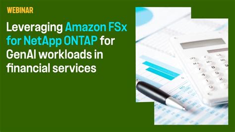 Netapp On Linkedin Genai Financialservices Aws