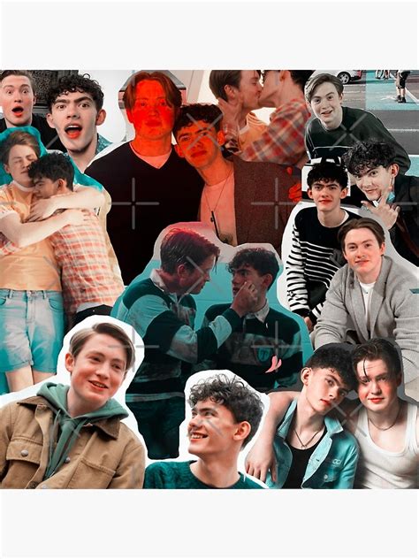 Heartstopper Joe Locke And Kit Connor Charlie Spring And Nick Nelson Photo Collage Art Print