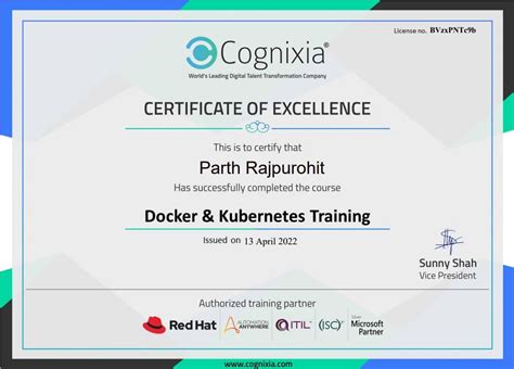 Parth Rajpurohit On Linkedin Cognixia Thankyou Dockers Kubernetes Devops Devopscommunity