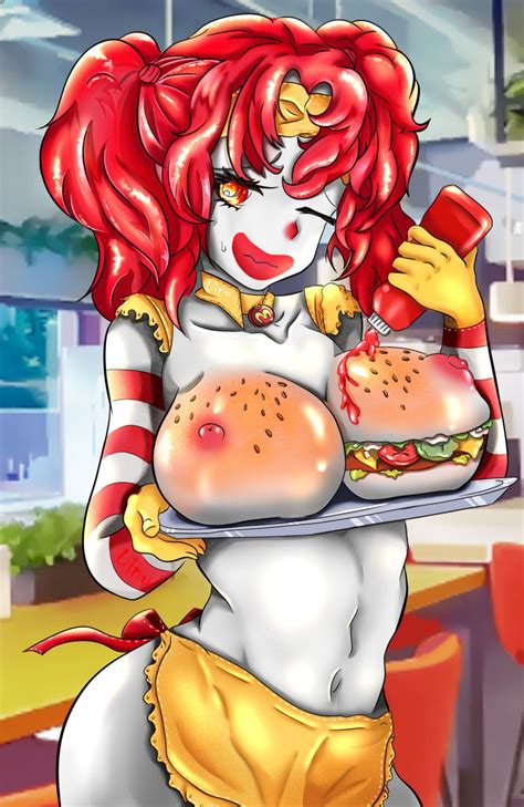 Rule 34 1girls Big Breasts Boob Burger Clown Clown Girl Clown Makeup Female Female Only