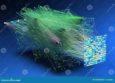 Data Concept Internet Connection Network High Digital Technology 3d Render Stock Illustration