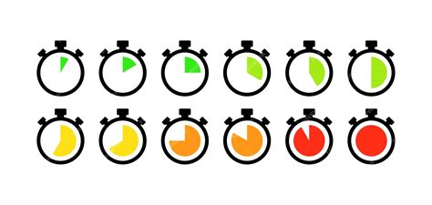 Premium Vector Stopwatch Icon Set Timer Time Icons Flat Style Vector Icons