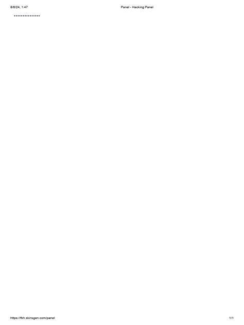 Panel Hacking Panel Pdf