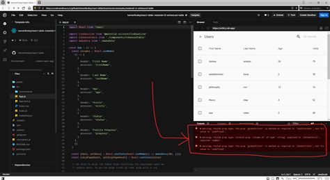 Material Ui Enhanced Table Warnings In Console · Issue 2226 · Tanstacktable · Github