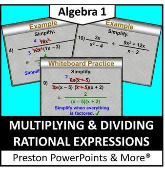 Alg Multiplying And Dividing Rational Expressions In A PowerPoint