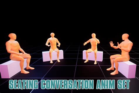 Seating Conversation Anim Set 3d Animations Unity Asset Store