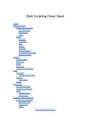 ShellScriptingCheatSheetandReference Pdf Shell Scripting Cheat Sheet Syntax Basic Structures