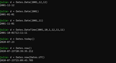 Working With Date And Time In Julia Geeksforgeeks