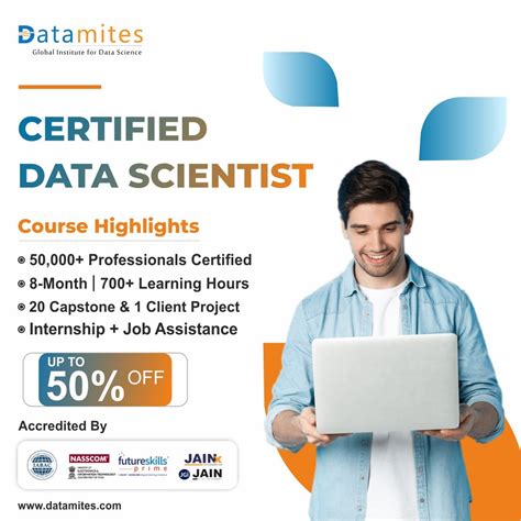 Certified Data Scientist Course Certification Fee 65 Off Datamites™
