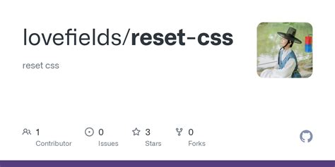GitHub Lovefields Reset Css Reset Css