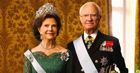 Official Portraits Of King Carl Xvi Gustaf And Queen Silvia Of Sweden