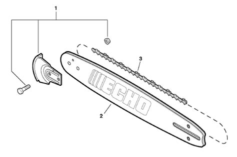 Echo CS 306 C08411001001 C08411999999 Chain Saw Guide Bar Parts Diagram Lawnmower Pros