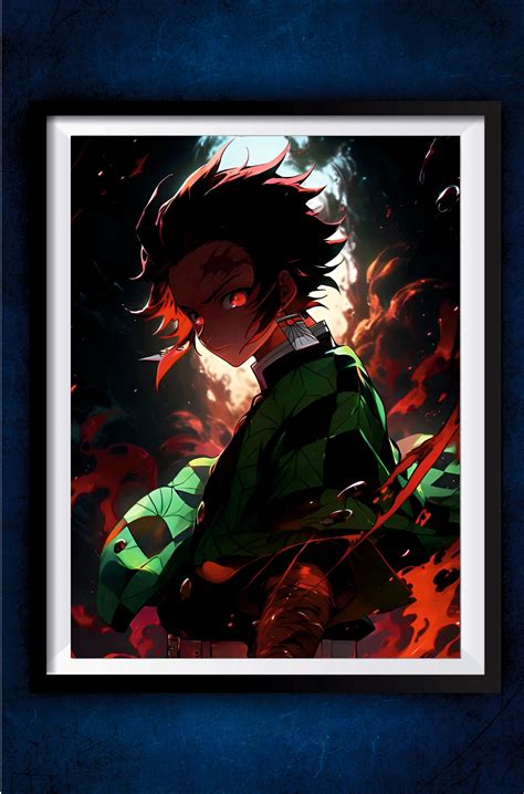 Tanjiro Rage Poster Demon Slayer Poster Geekygallery
