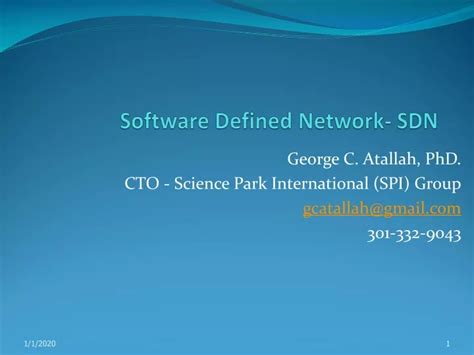 Ppt Software Defined Network Sdn Powerpoint Presentation Free