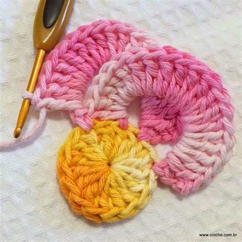 Resultado De Imagem Para Como Fazer Flor De Croche Passo A Passo