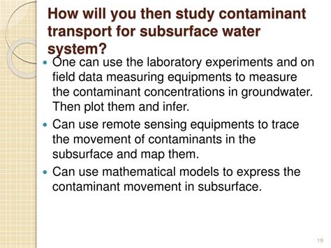 Ppt Groundwater Contaminant Transport Modeling For River Basins Powerpoint Presentation Id