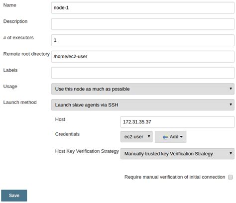 Jenkins Setting Up Slave Nodes On AWS